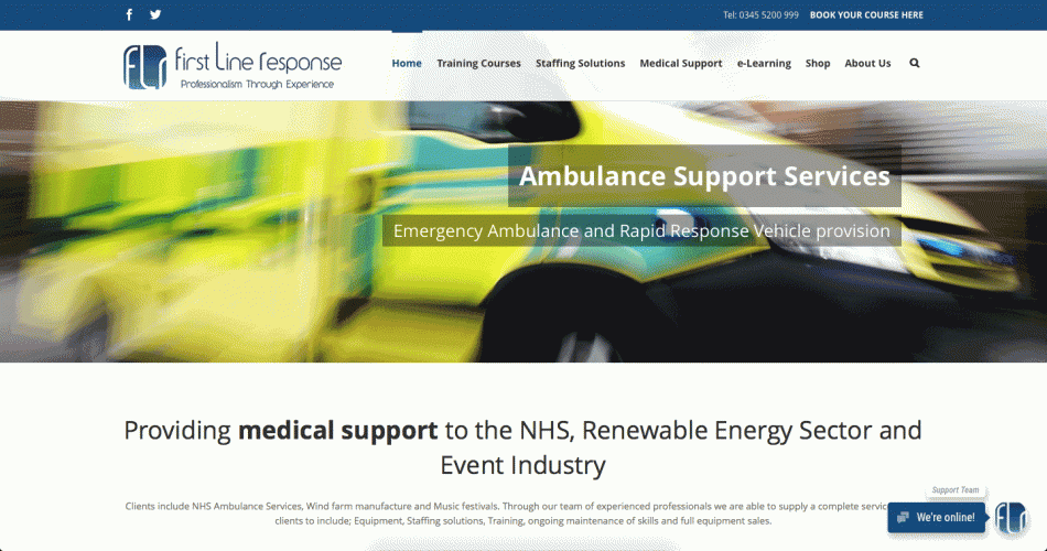 New website for 2015! | First Line Response